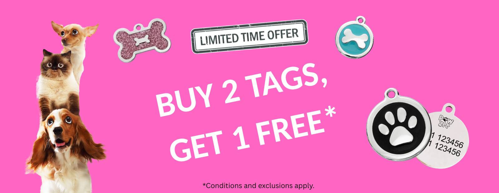 Dog Tags Australia – Engraved Pet ID Tags for Dogs & Cats | Pawzee